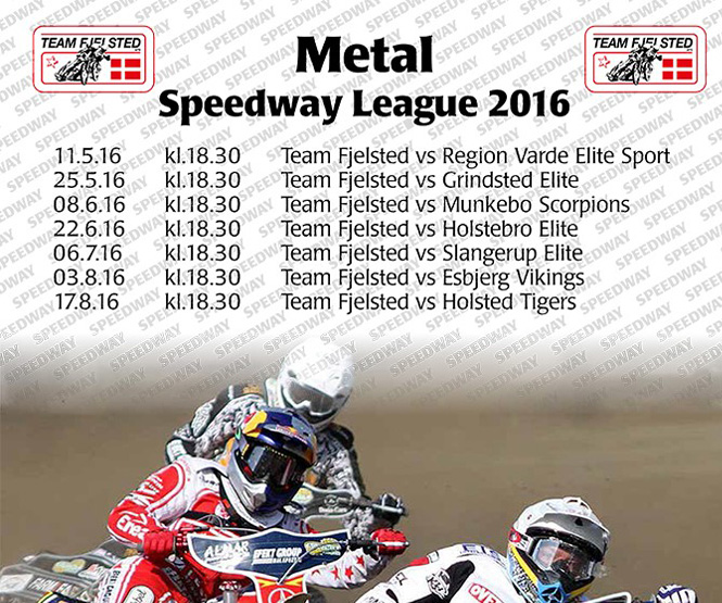 Lige om snart køres første Metal Speedway League match på Fjelsted ...